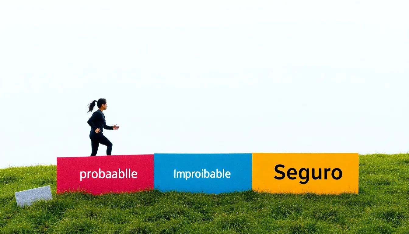Probabilidad: términos como probable, improbable y seguro - Inglés Tests